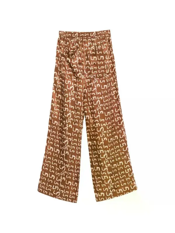 LEE MATHEWS Logo-pattern Trousers