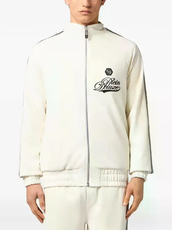 Philipp Plein Signature Zip Tracksuit Jacket - Neutrals
