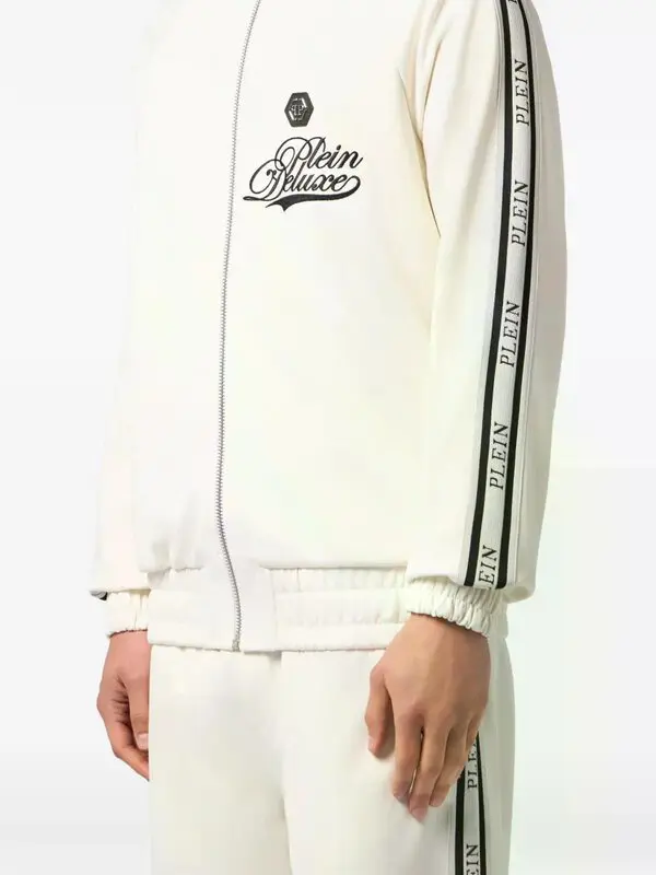 Philipp Plein Signature Zip Tracksuit Jacket - Neutrals