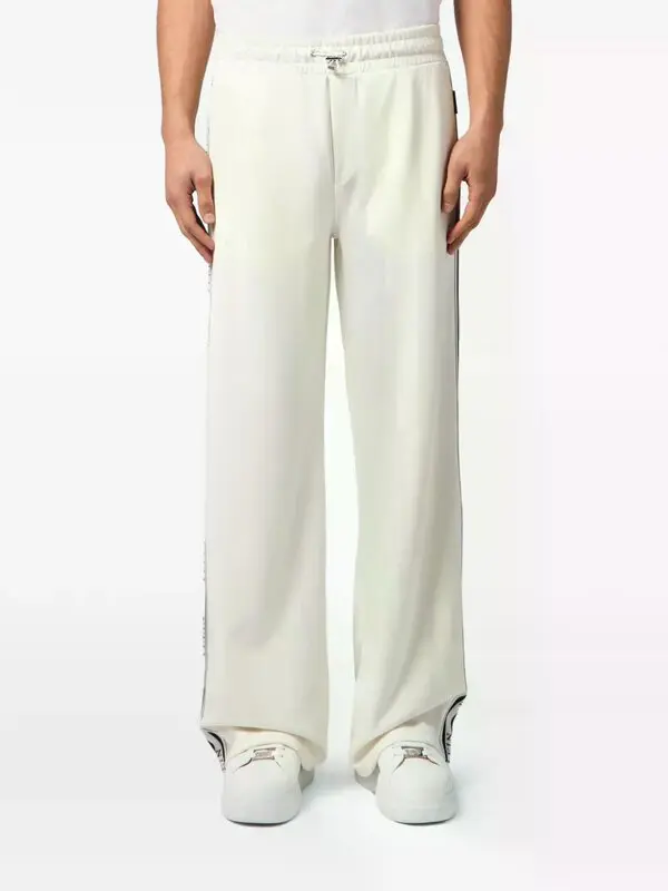 Philipp Plein Jacquard Logo Tracksuit Pants - Neutrals