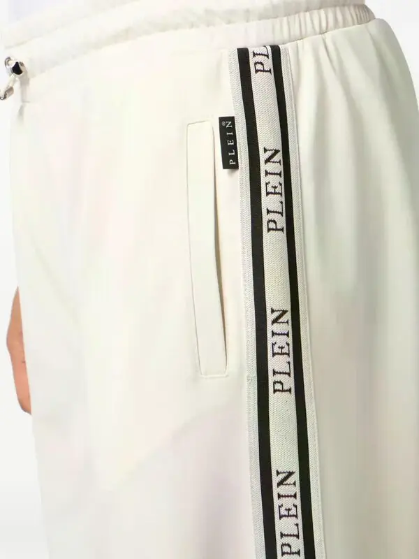 Philipp Plein Jacquard Logo Tracksuit Pants - Neutrals