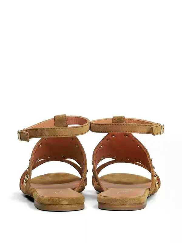 VIA ROMA 15 Studded V-logo Sandals