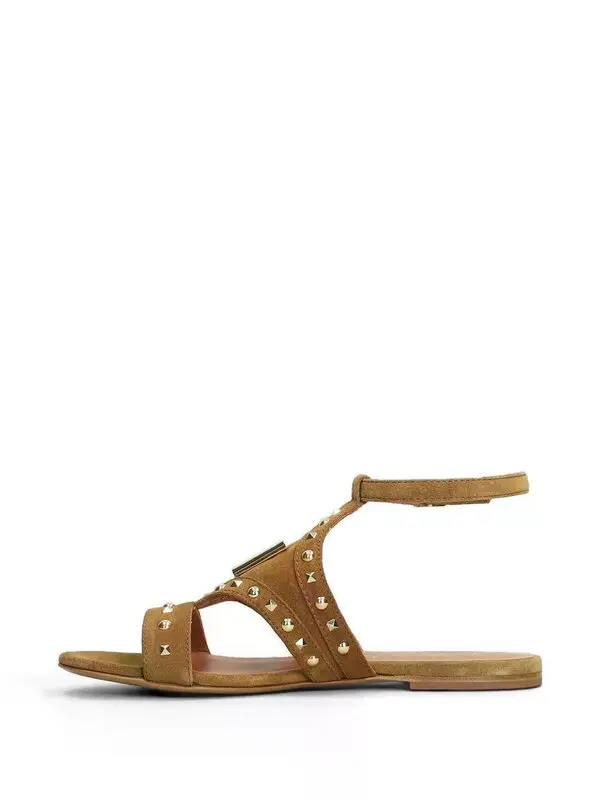 VIA ROMA 15 Studded V-logo Sandals