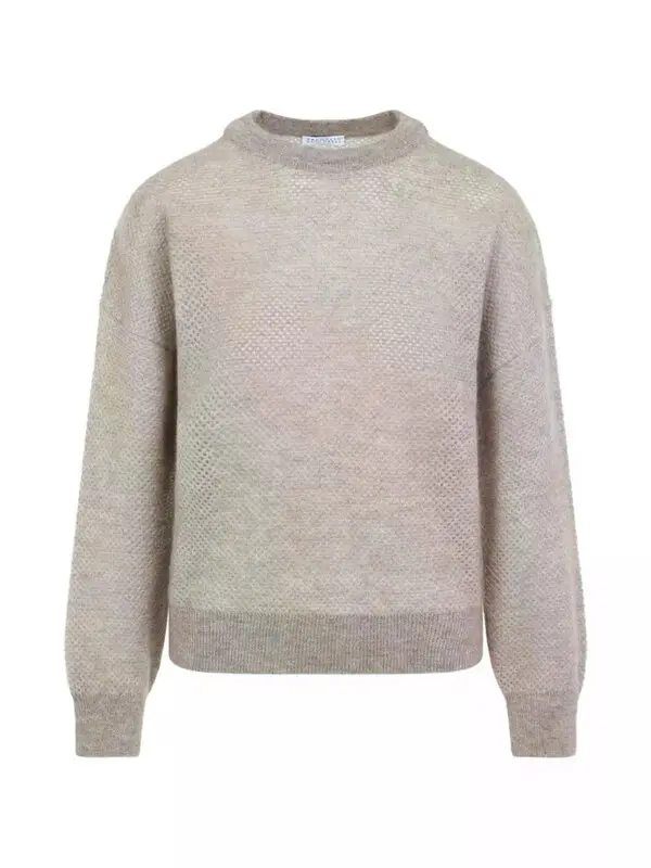 Brunello Cucinelli Open-knit Sweater - Neutrals