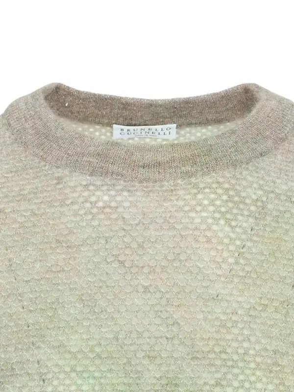 Brunello Cucinelli Open-knit Sweater - Neutrals