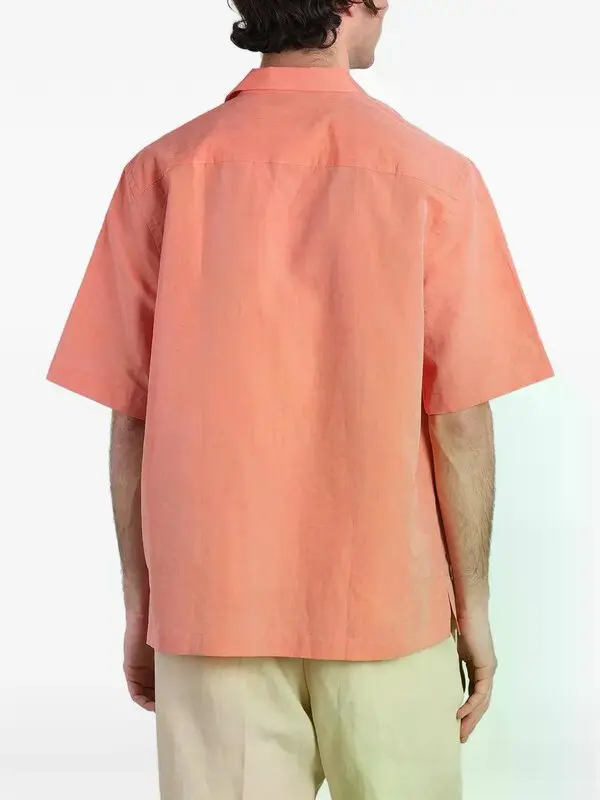 Paul Smith Embroidered Short-sleeve Shirt - Orange