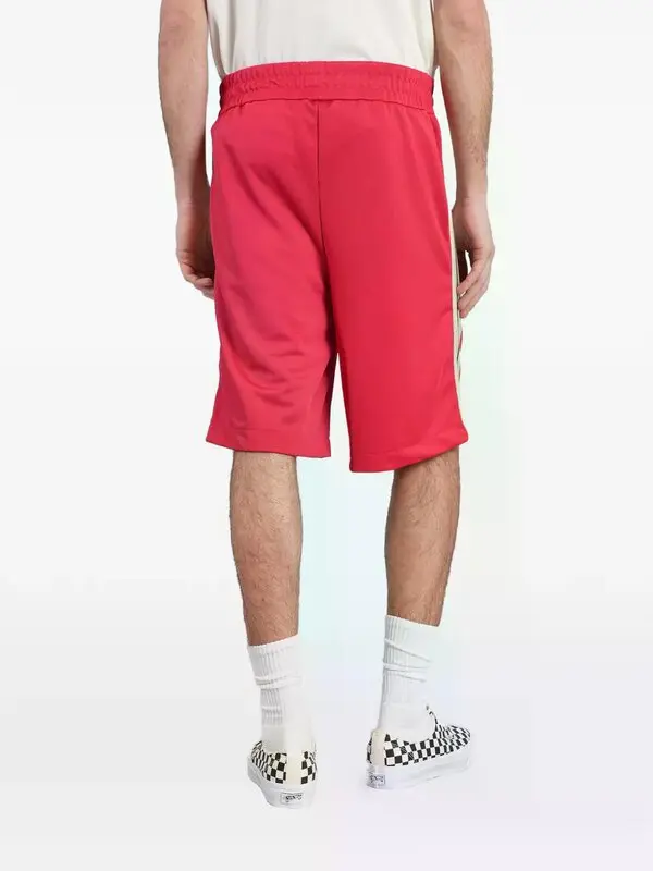 Palm Angels Logo-print Side-stripe Shorts - Red