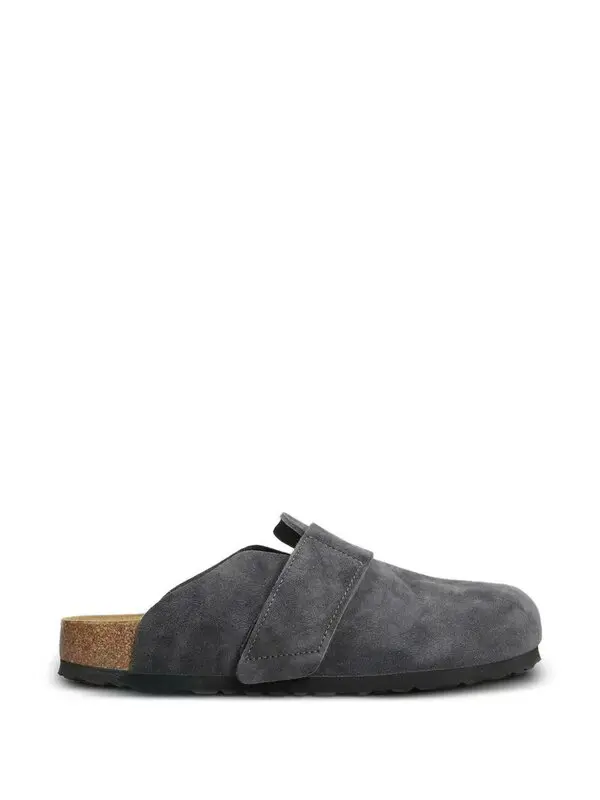 BIRKENSTOCK Loma Touch-strap Suede Slippers - Grey