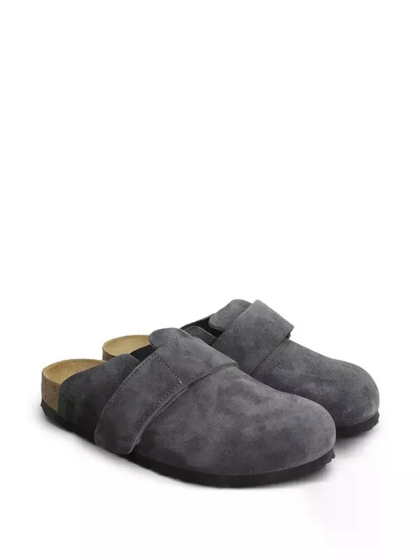 BIRKENSTOCK Loma Touch-strap Suede Slippers - Grey