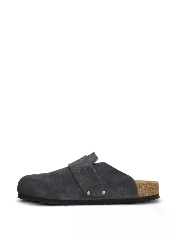BIRKENSTOCK Loma Touch-strap Suede Slippers - Grey