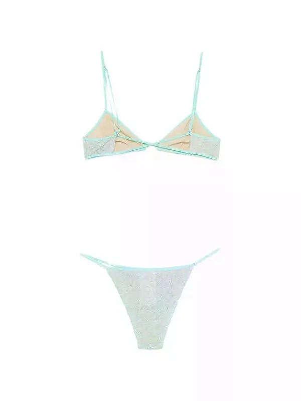 Missoni Metallic-effect Bikini - Blue