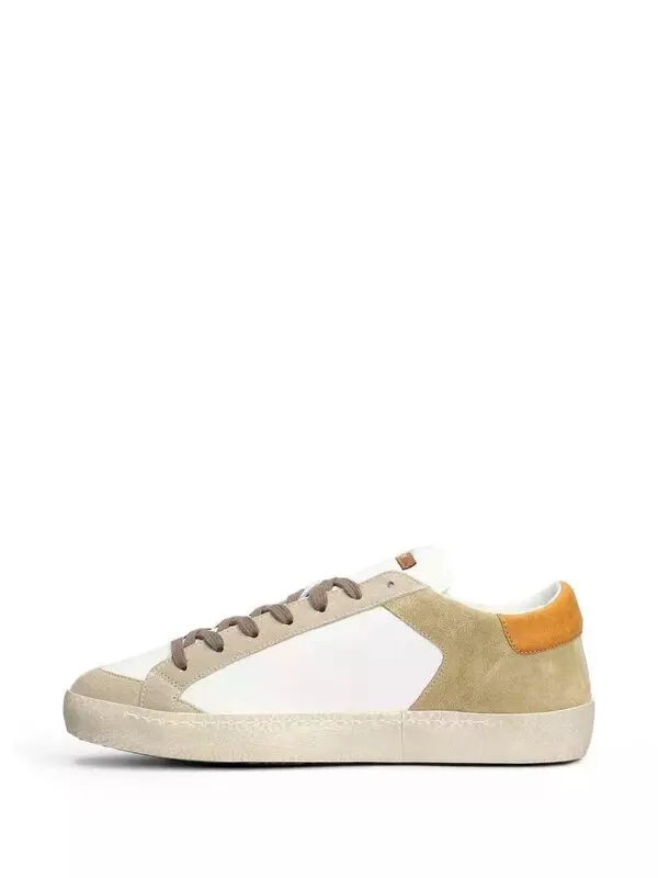 AMA-BRAND Suede Panelled Star Patch Sneakers