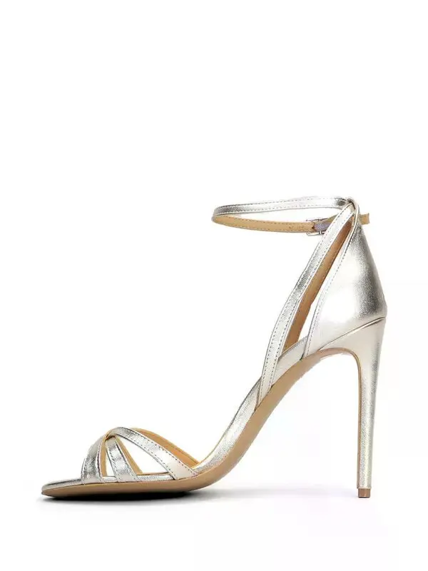 FRATELLI RUSSO Metallic Crossover-strap Sandals - Gold