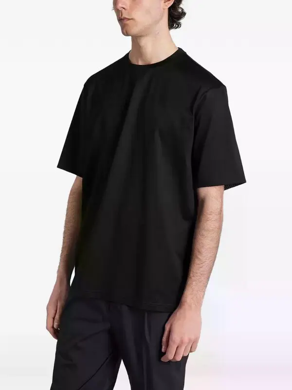 LOW BRAND Ribbed Crew-neck T-shirt