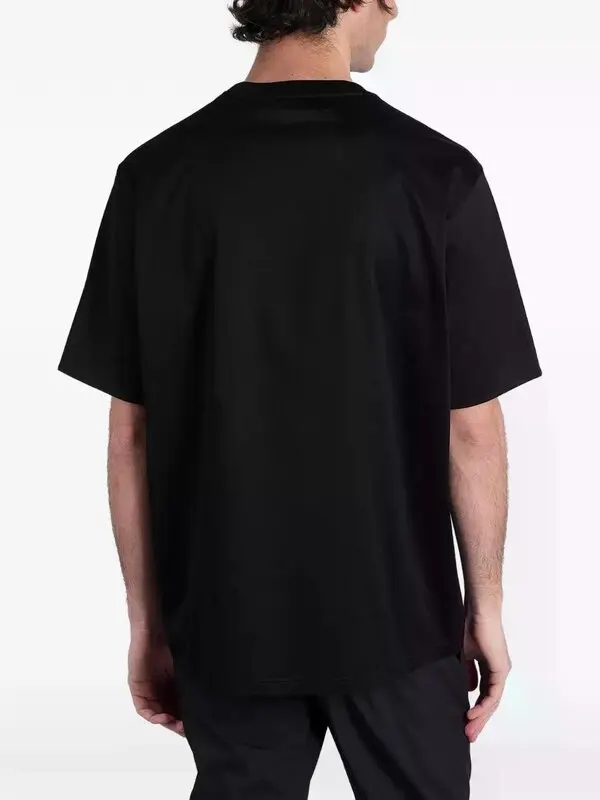 LOW BRAND Ribbed Crew-neck T-shirt