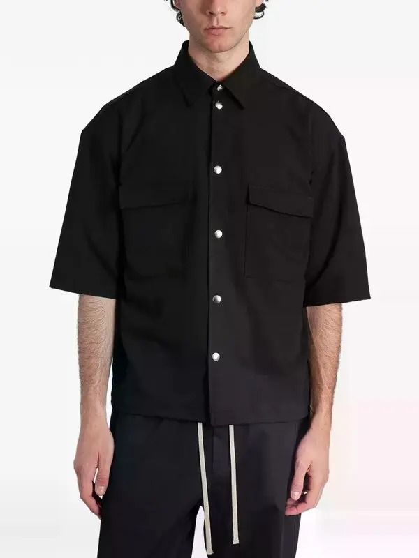 STATE OF ORDER Half Short-sleeve Press-stud Shirt