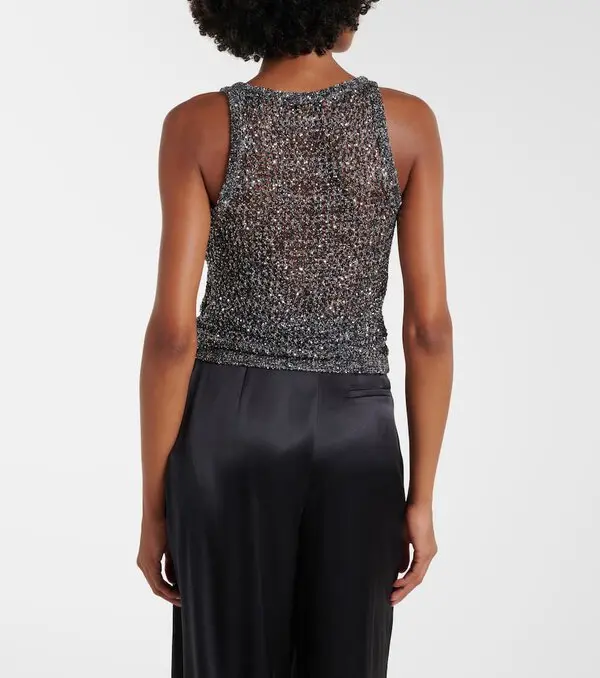 Missoni Sequined Knitted Tank Top