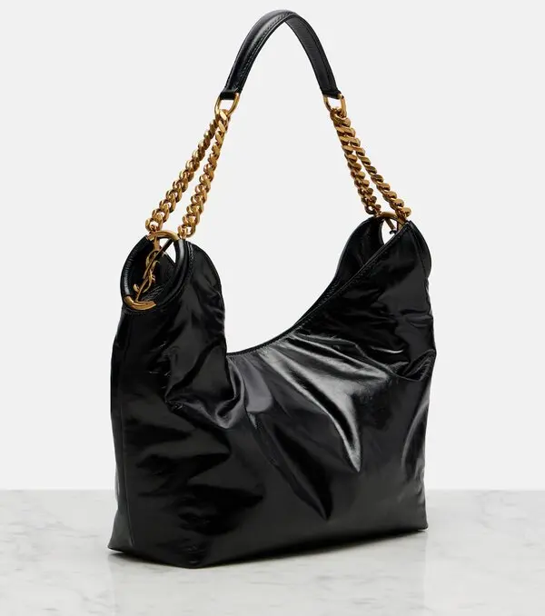 Saint Laurent Hortense Leather Shoulder Bag
