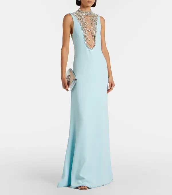 Costarellos Embellished Gown