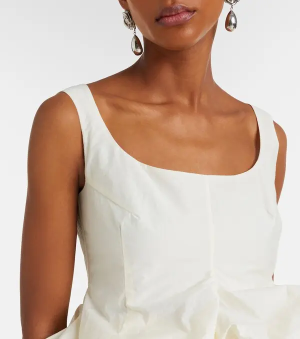 Magda Butrym Gathered Peplum Top