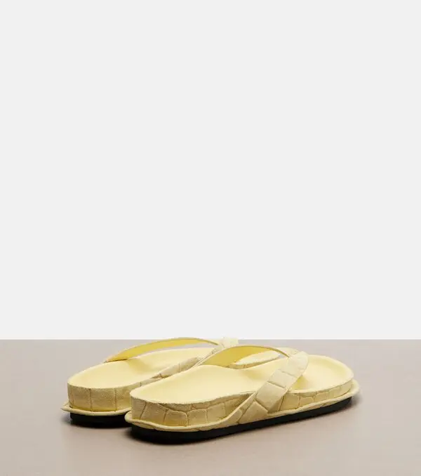 Jacquemus Tatanes Suede Thong Sandals