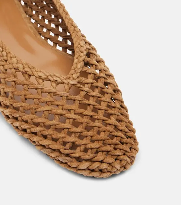 Le Monde Beryl Regency Woven Suede Ballet Flats