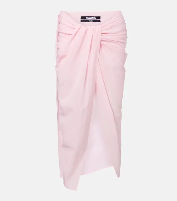 Jacquemus Pareo Draped Beach Cover-up - Pink