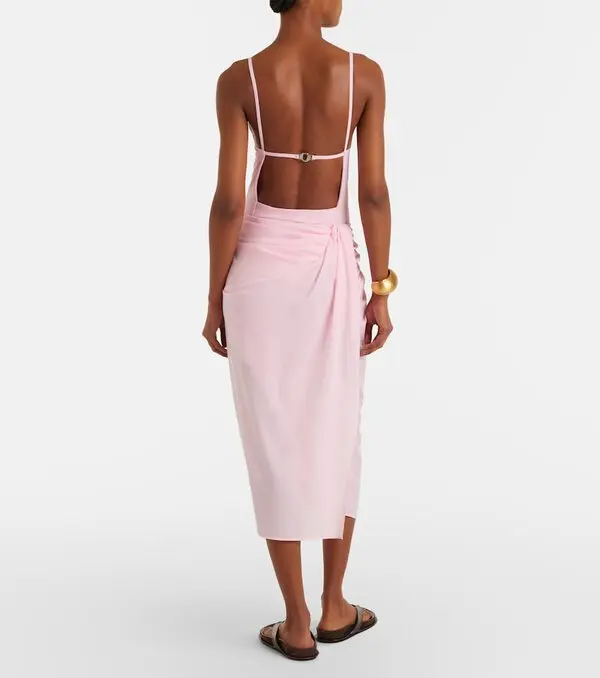 Jacquemus Pareo Draped Beach Cover-up - Pink