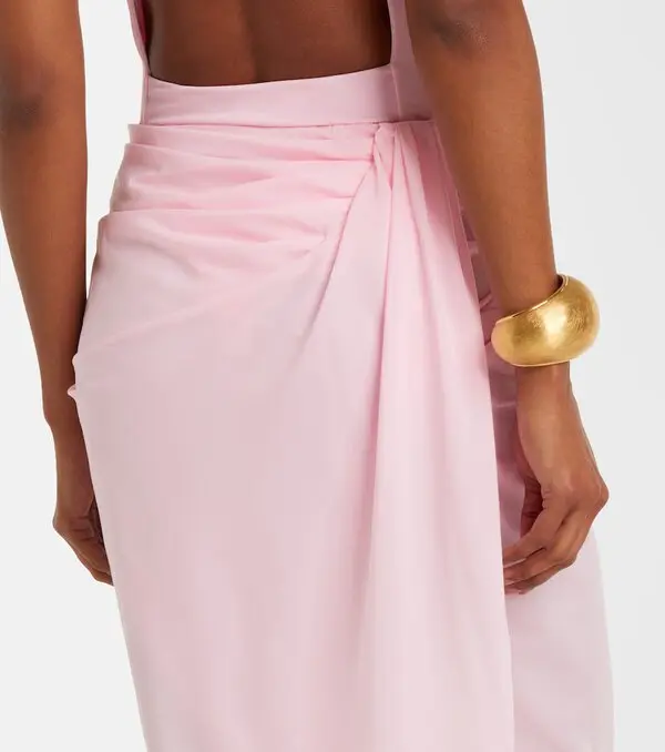 Jacquemus Pareo Draped Beach Cover-up - Pink