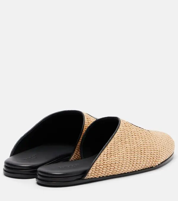 Givenchy Leather-trimmed Woven Mules