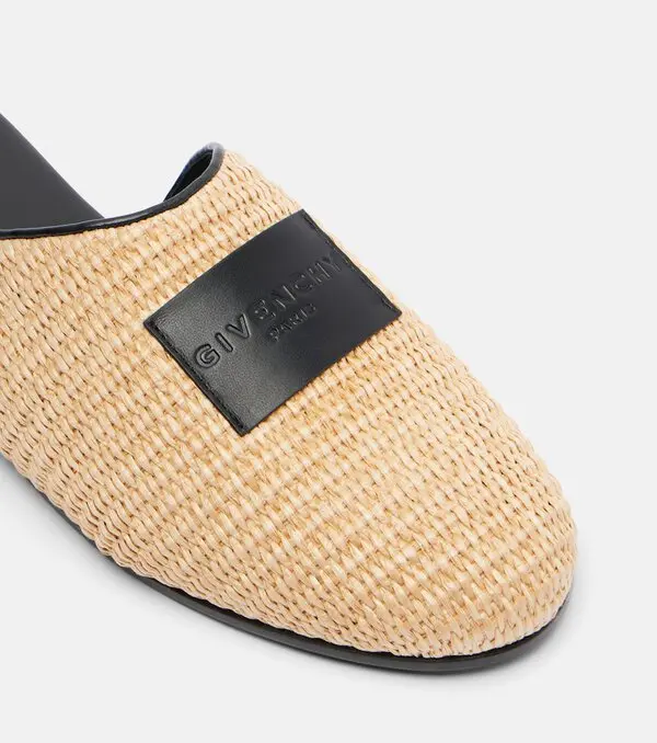 Givenchy Leather-trimmed Woven Mules