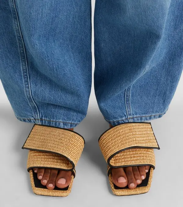 Givenchy Twisted Ribbon Leather-trimmed Sandals