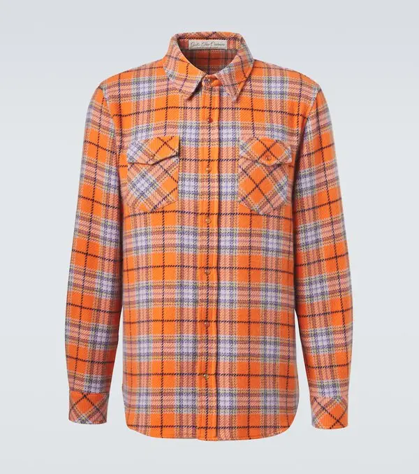 GOD'S TRUE CASHMERE Midnight Sun Cashmere Shirt With Carnelian - Orange