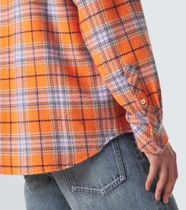 GOD'S TRUE CASHMERE Midnight Sun Cashmere Shirt With Carnelian - Orange