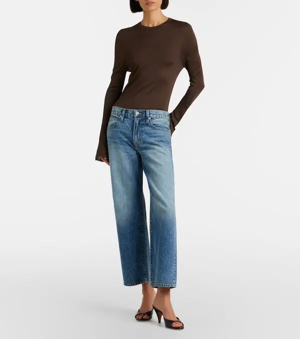 SLVRLAKE Hunter Cropped Straight Jeans