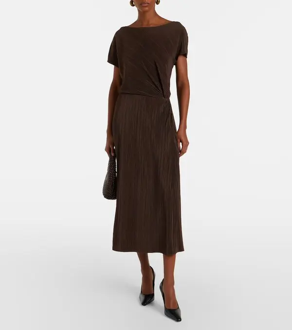 Vince Pleated Midi Dress