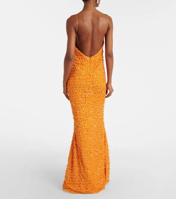TALLER MARMO Candice Sequined Gown