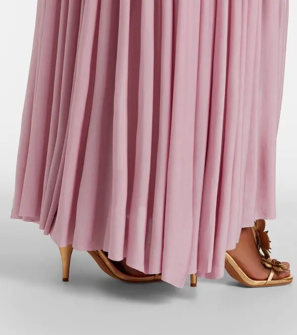 Zimmermann Alchemy Asymmetric Jersey Maxi Skirt - Pink