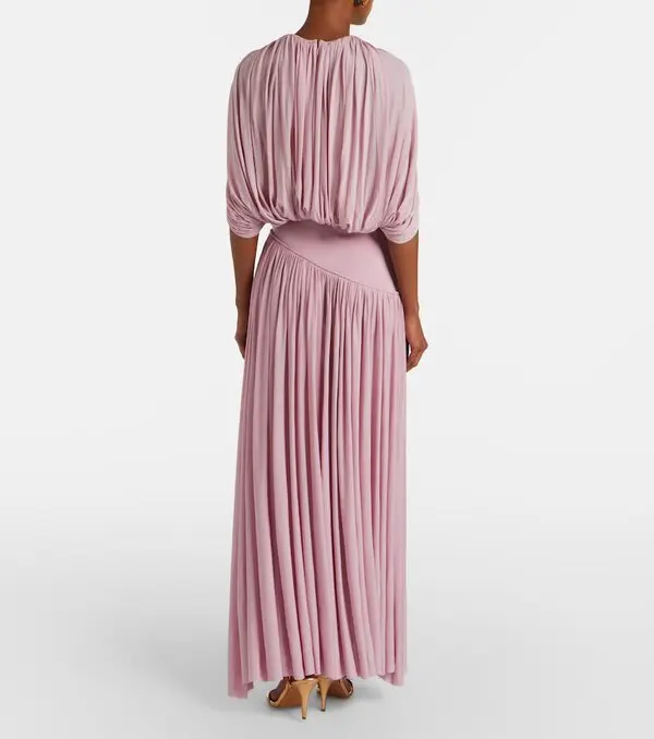 Zimmermann Alchemy Asymmetric Jersey Maxi Skirt - Pink