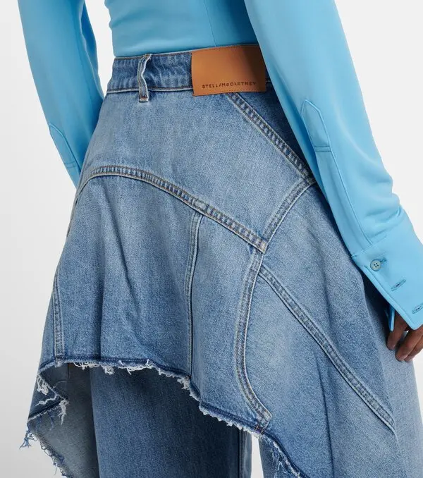 Stella McCartney Paneled Barrel-leg Jeans