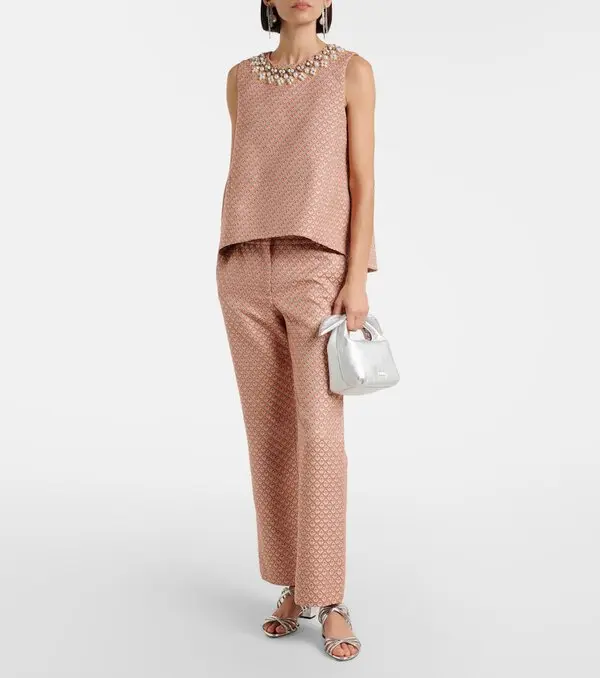 AQUAZZURA Mirrored Leather Mules
