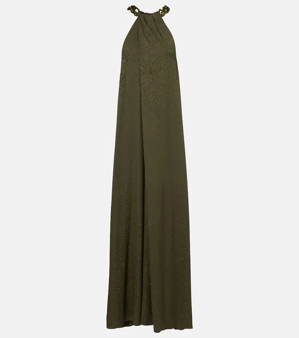 JOSEPH Parc Printed Silk Maxi Dress