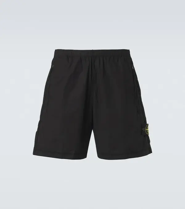 Stone Island Compass Cotton-blend Shorts