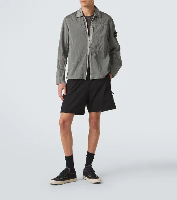 Stone Island Compass Cotton-blend Shorts