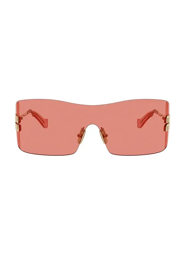 Miu Miu Rectangular Sunglasses - Pink