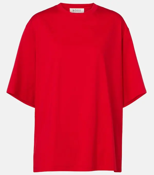 RÓHE Oversized Cotton And Silk-blend T-shirt