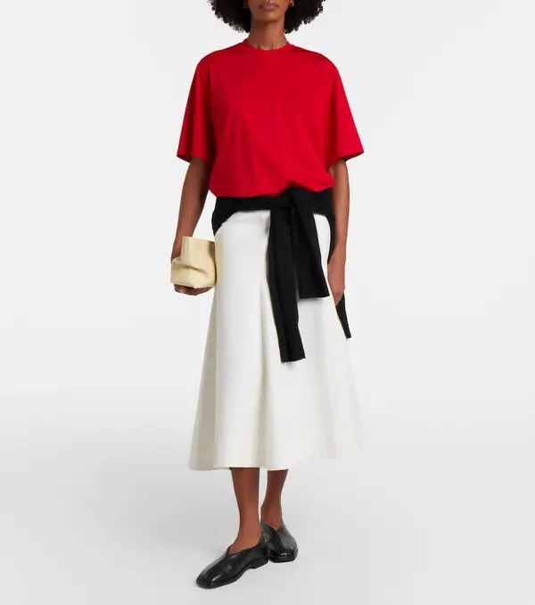 RÓHE Oversized Cotton And Silk-blend T-shirt