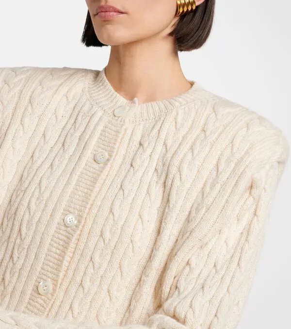 RÓHE Cable-knit Cotton And Merino Wool Cardigan