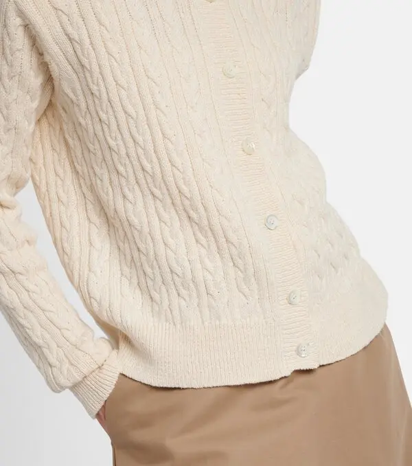 RÓHE Cable-knit Cotton And Merino Wool Cardigan