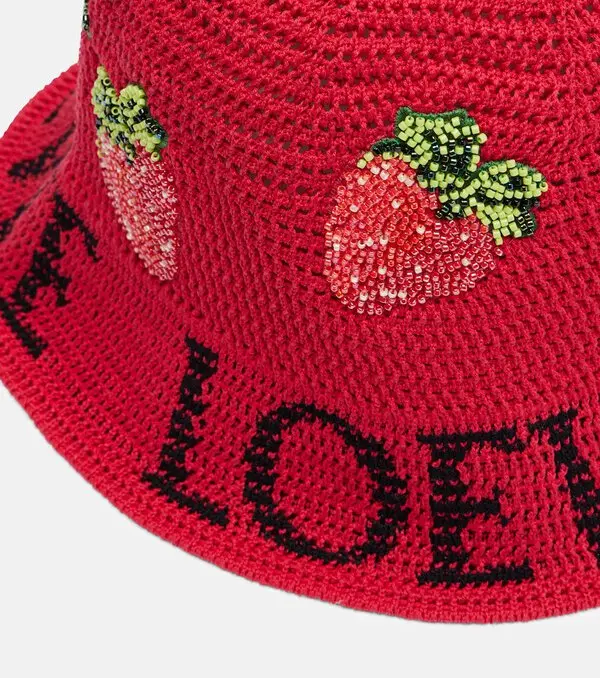 Loewe Paula's Ibiza Crochet Bucket Hat